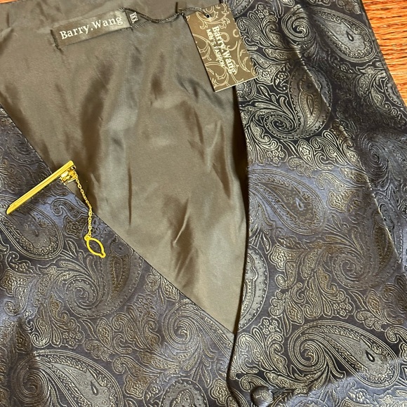 barry wang | Suits & Blazers | Barry Wang Paisley Print Formal Vest And ...